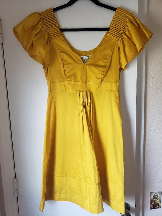 Diane Von Furstenberg | Dresses | Golden Yellow Diane Von Furstenberg ...